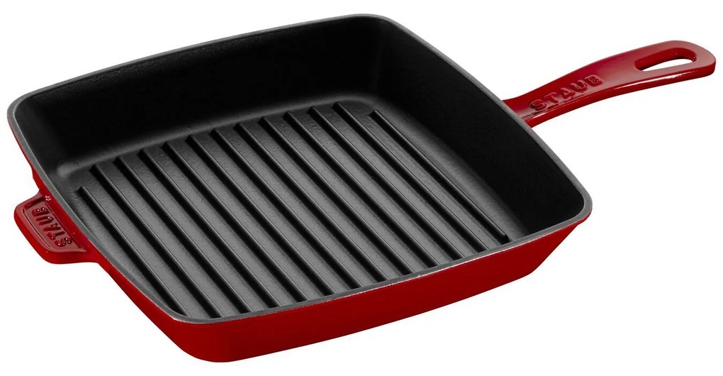 Staub litinová americká grilovací pánev 26 cm, višňová, 12122606