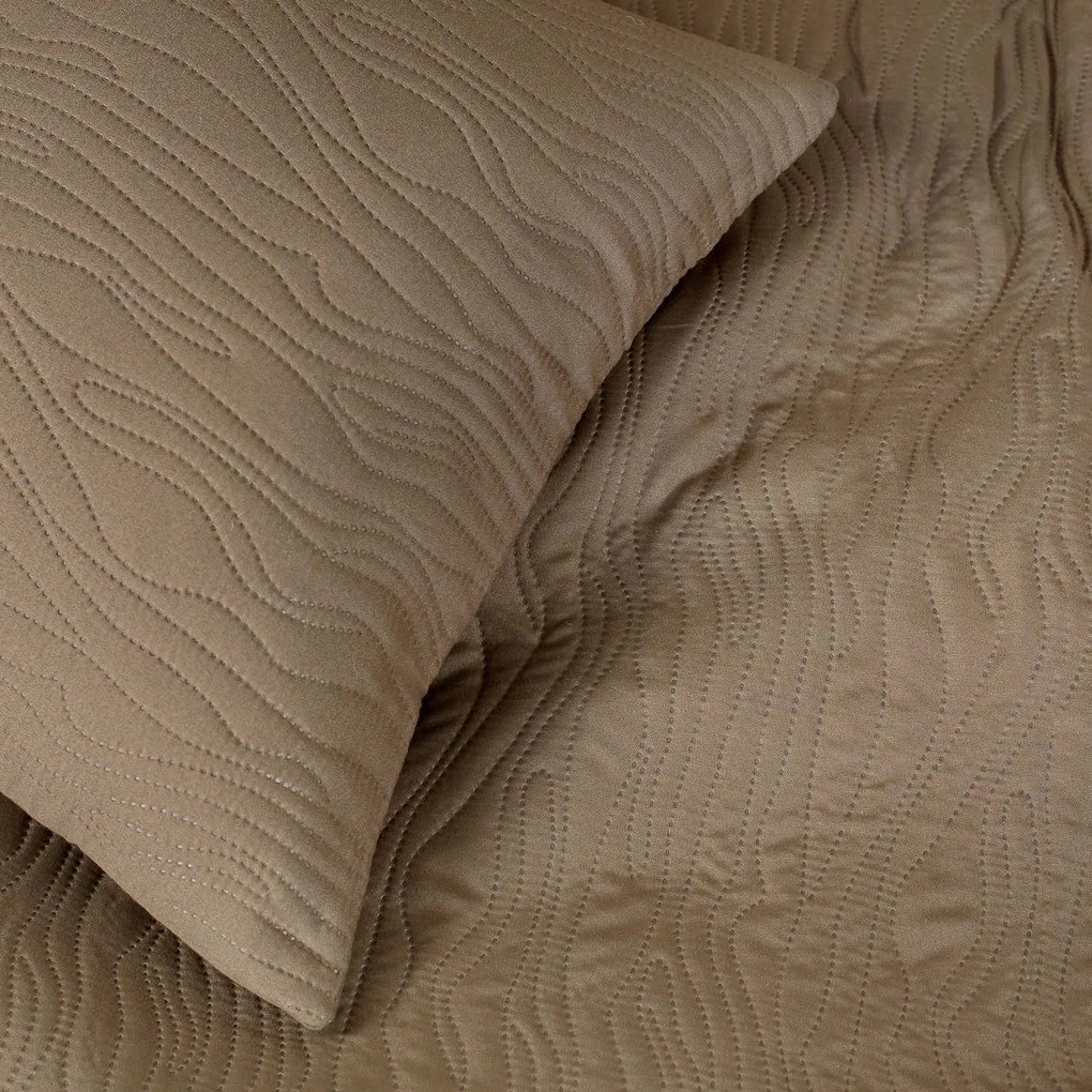 Goldea přehoz na postel - hnědo-bílý 140 x 200 cm