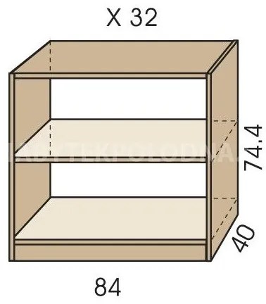 Komoda otevřená JIM 5 X 32