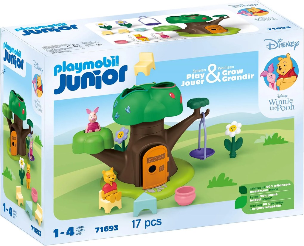 Playmobil 71693 junior & disney: domeček na stromě medvídka pú a prasátka