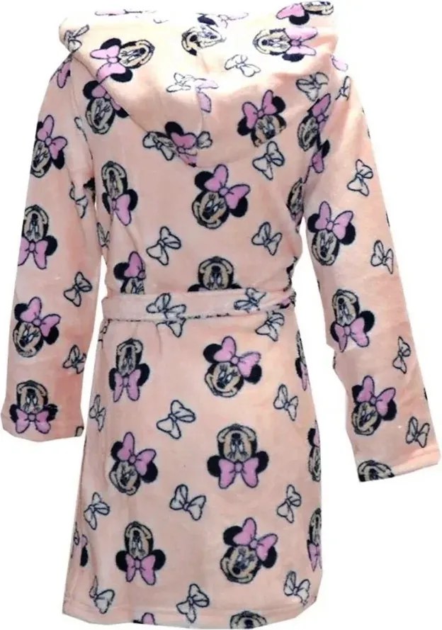 Dětský / dívčí župan s kapucí Minnie Mouse - Disney - broskvově oranžový, 98 / 104