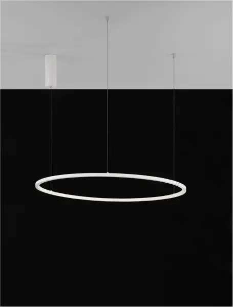 LED lustr Tarquin 80 bílé