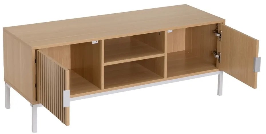 TV stolek v dekoru dubu v přírodní barvě 120x45x40 cm Mid-Lines – Casa Selección
