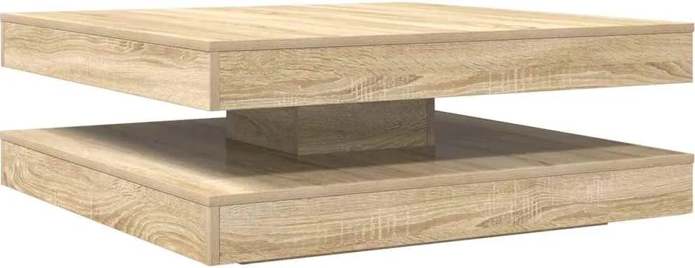 Konferenční stolek otočný o 360º dub sonoma 90x90x34,5 cm 3321353