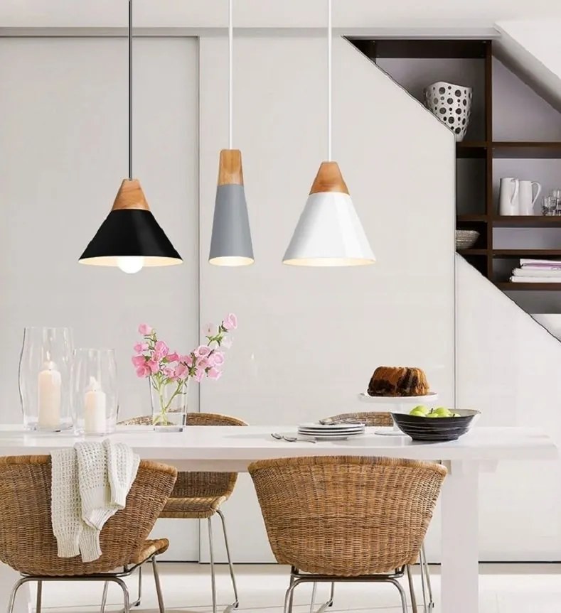 Toolight - stropní svítidlo SCANDI C 1xE27, šedá-hnědá, OSW-00105