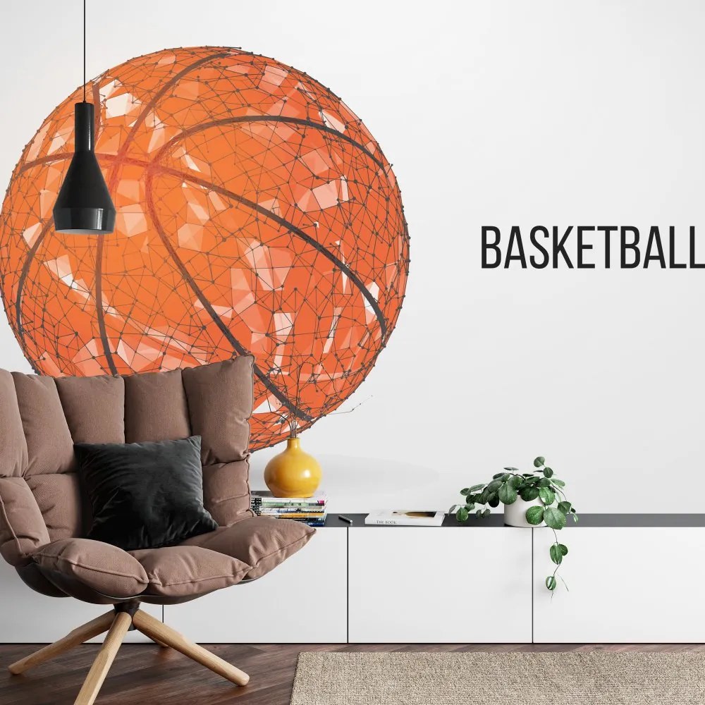 Fototapeta Geometrický Basketbalový Míč Omyvatelný vlies 90x60