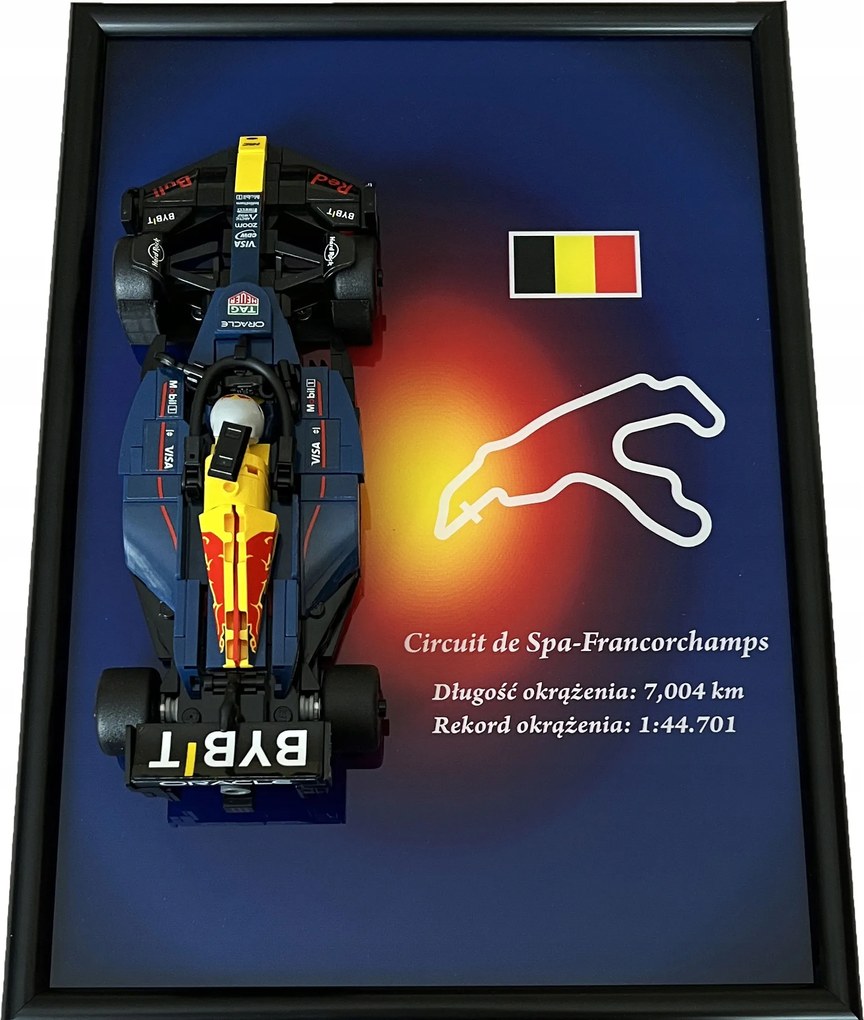 Rámeček s držákem pro Lego Speed Champions 77243 Formule F1 Red Bull Racing