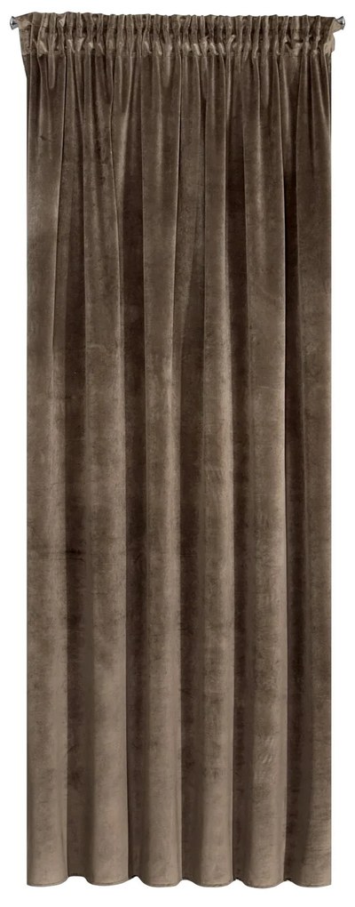 ZATEMŇOVACÍ ZÁVĚS NA PÁSCE ŘÍ 140X270 CM HNĚDÁ