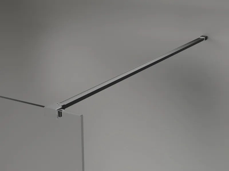 Mexen, Mexen Kioto-X sprchová stěna 50 x 200 cm, grafit 10 mm, pistolový kov - 800-050-101-95-40-X