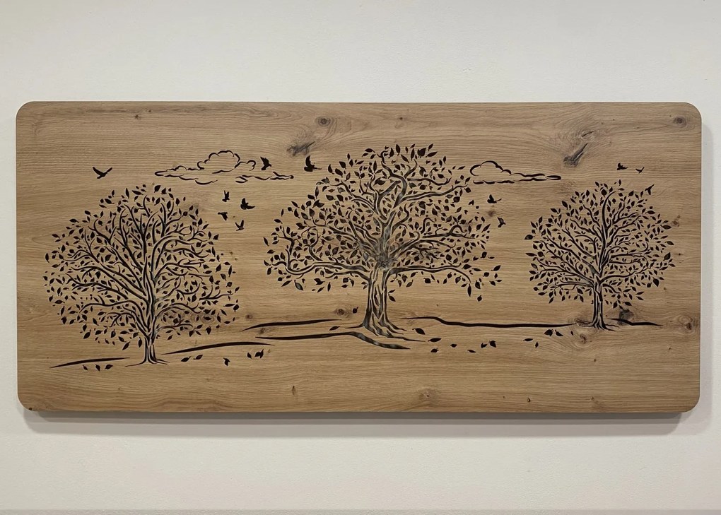 Li-Go "Tři lípy" světelný obraz 230V 110x50 cm provedení povrchu: bílá