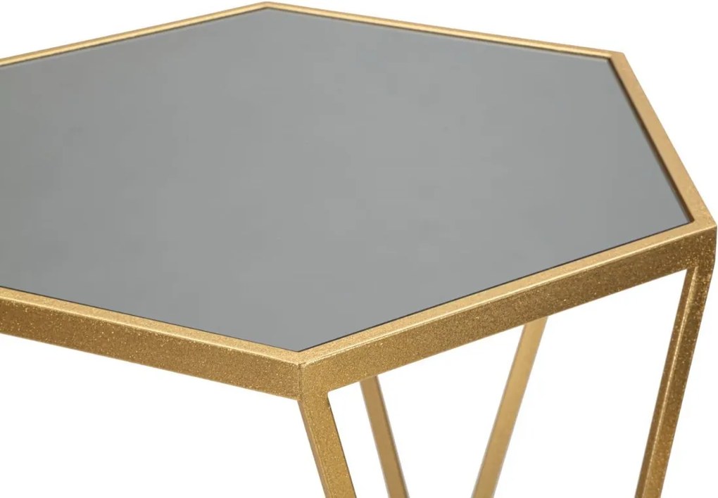 Sada odkládacích stolků Habeeba 50 cm zlatá