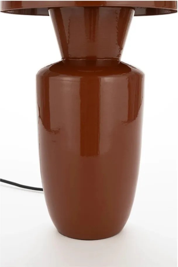 Kovová stolní lampa v terakotové barvě s kovovým stínidlem (výška 42 cm) Classy – Zuiver