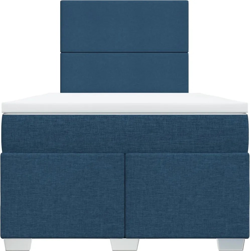 Box spring postel s matrací černá 120x190 cm textil 3292726