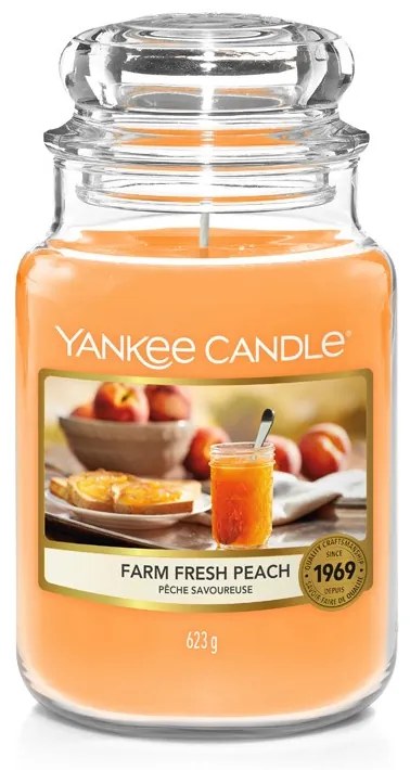 VONNÁ SVÍČKA YANKEE CANDLE FARM FRESH PEACH 623 g