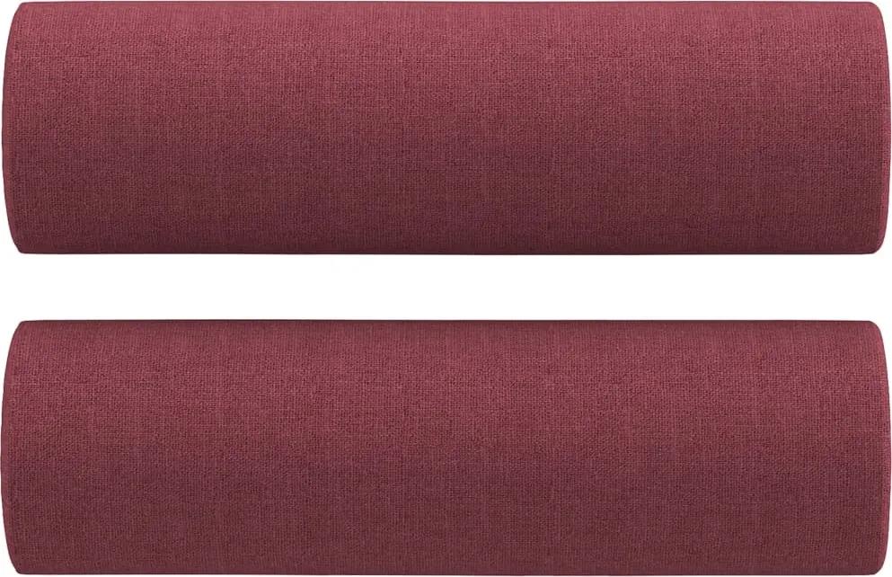 vidaXL 2dílná sedací souprava s polštáři textil [3201328] Barva: Tmavě šedá