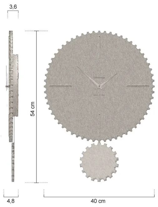 Designové kyvadlové hodiny 11-013-34 CalleaDesign Riz 54cm