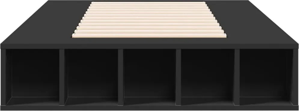 Rám postele černý 90 x 190 cm kompozitní dřevo 3280525