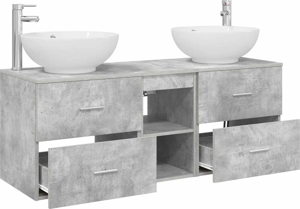 Sada koupelnového nábytku 3 ks Betonově šedá 3405902