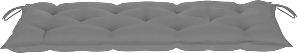 Zahradní lavice s poduškou 120 cm bambus 3063892