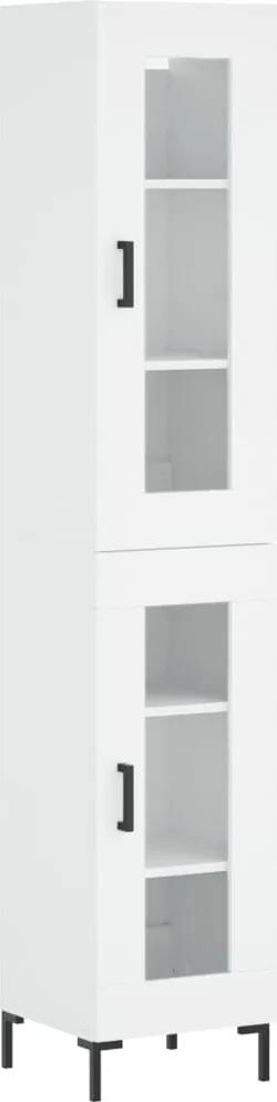 vidaXL Skříň highboard 34,5 x 34 x 180 cm kompozitní dřevo [3199425] Barva: Bílá