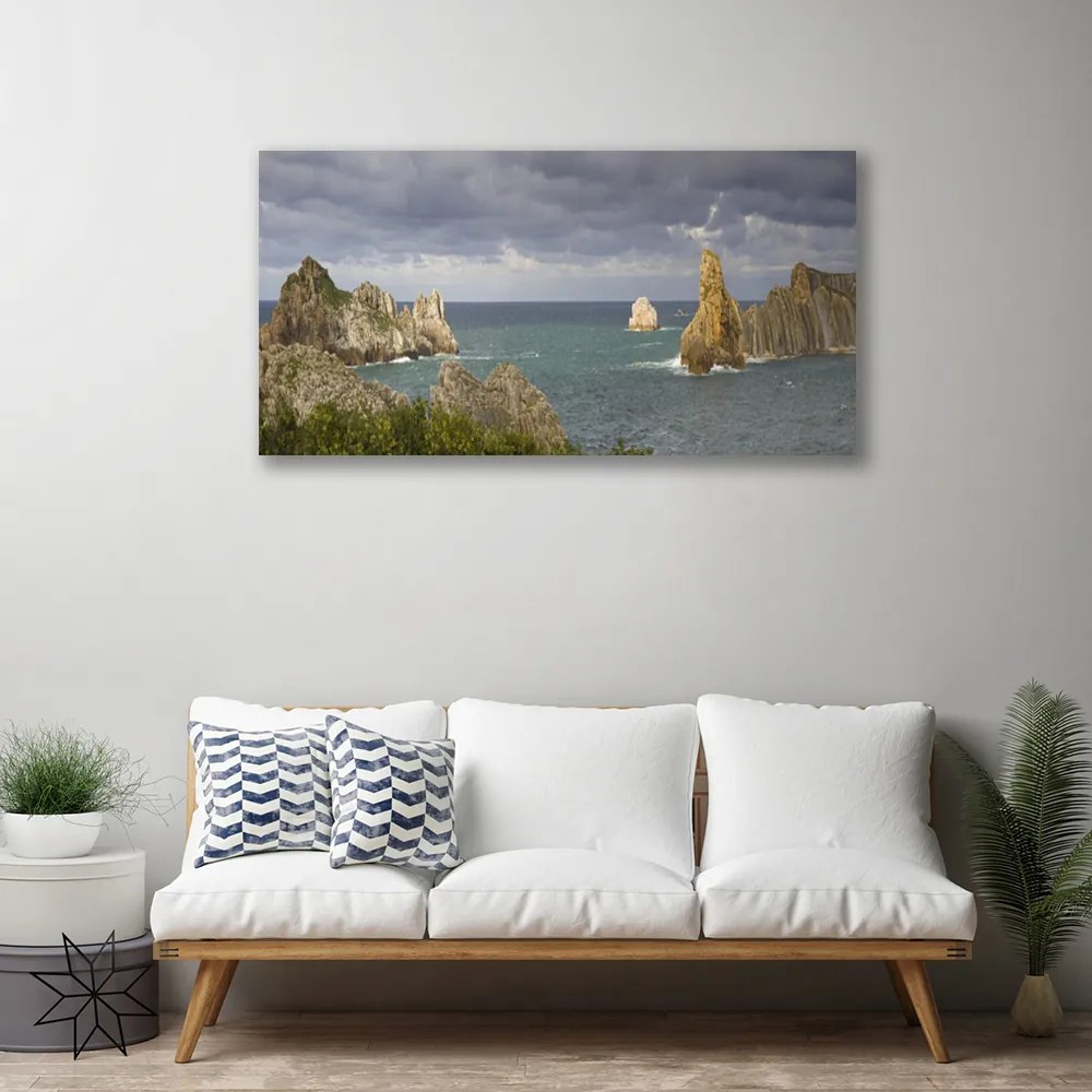 Obraz na plátně Moře Skály Krajina 120x60 cm