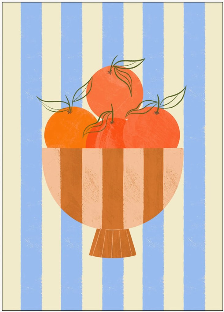 Plakát Bowl Of Oranges
