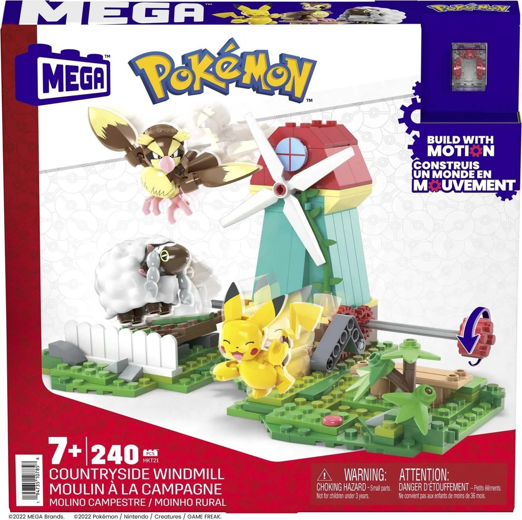 Stavebnice mattel mega construx pokémon větrný mlýn