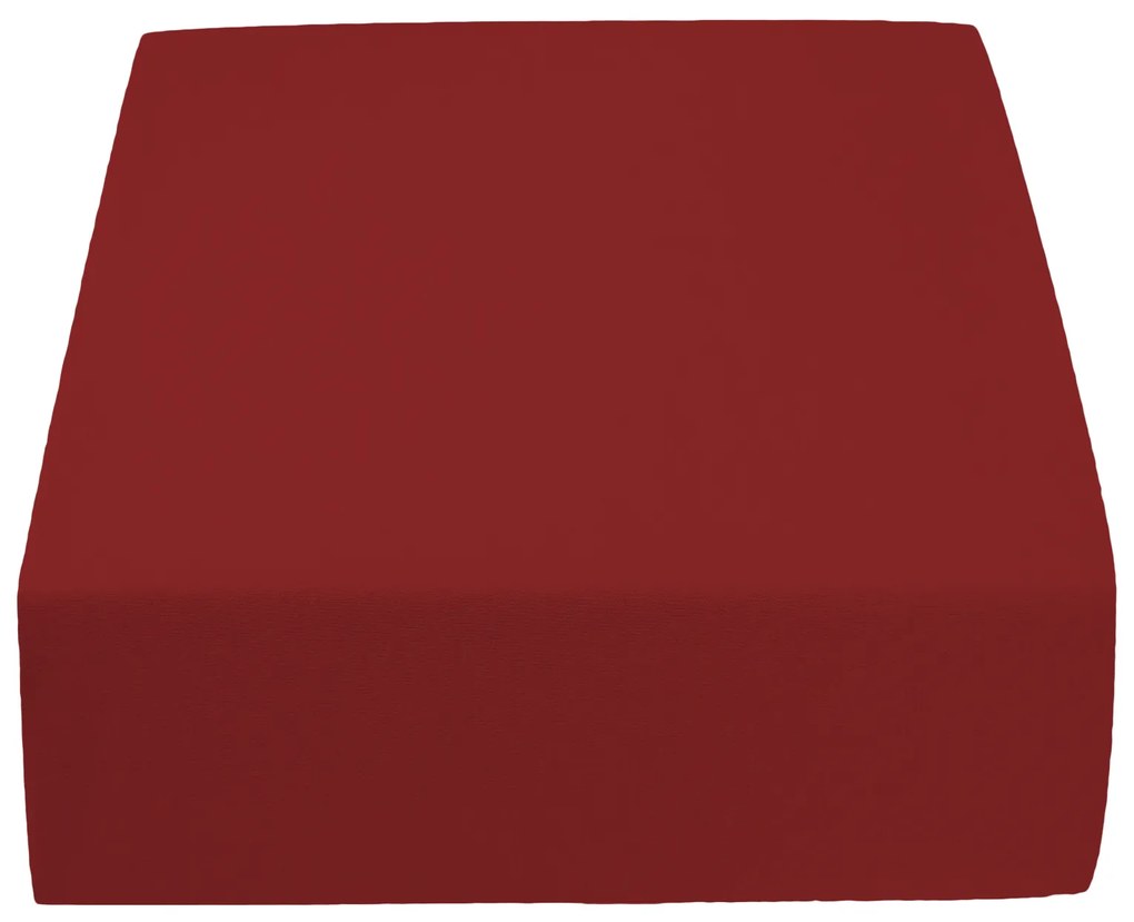 Jersey prostěradlo vínové 90x200 cm Gramáž (hustota vlákna): Standard (145 g/m2)