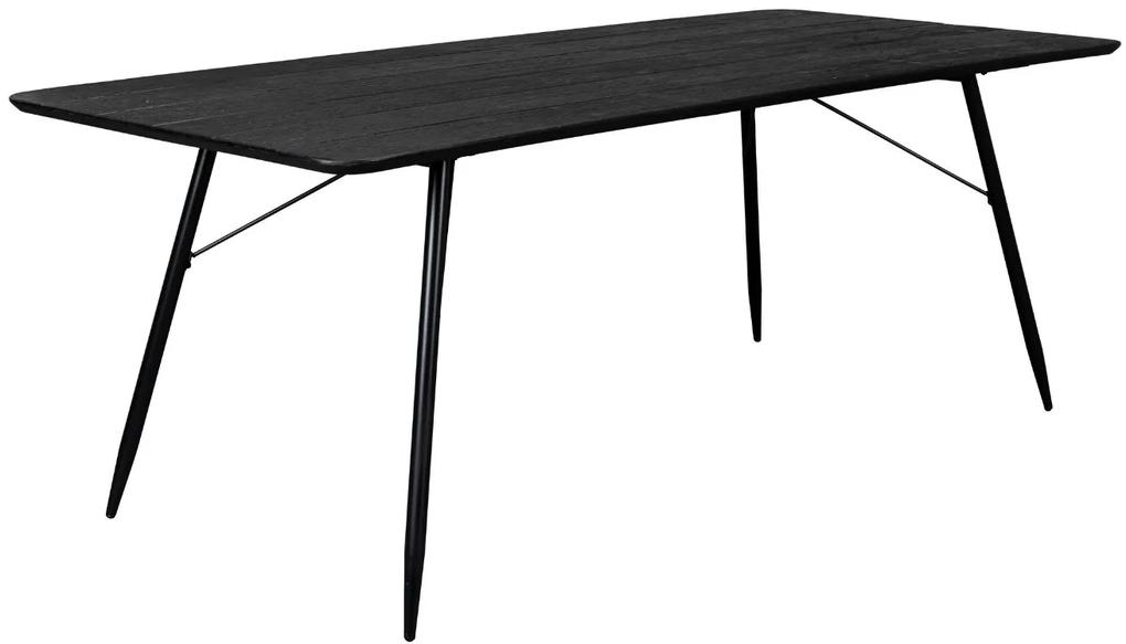 Černý dřevěný jídelní stůl DUTCHBONE Roger 180 x 90 cm