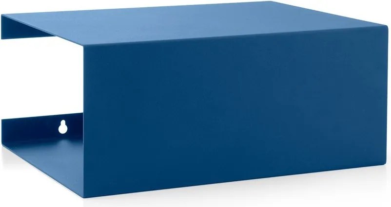 Modrá patrová ocelová police 35 cm – ReCollector