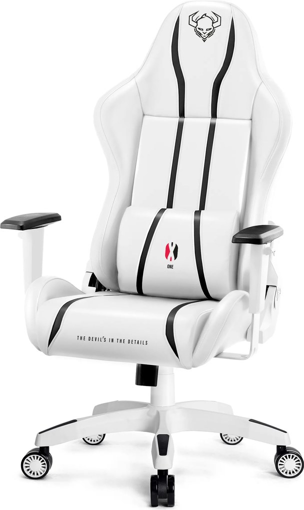 Herní křeslo z eko kůže King Size, bílý-černý: Diablo X-One 2.0