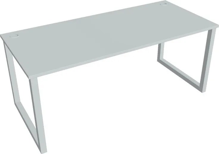 Kancelářský pracovní stůl Hobis USO 1800, bílá RAL 9016, deskabuk