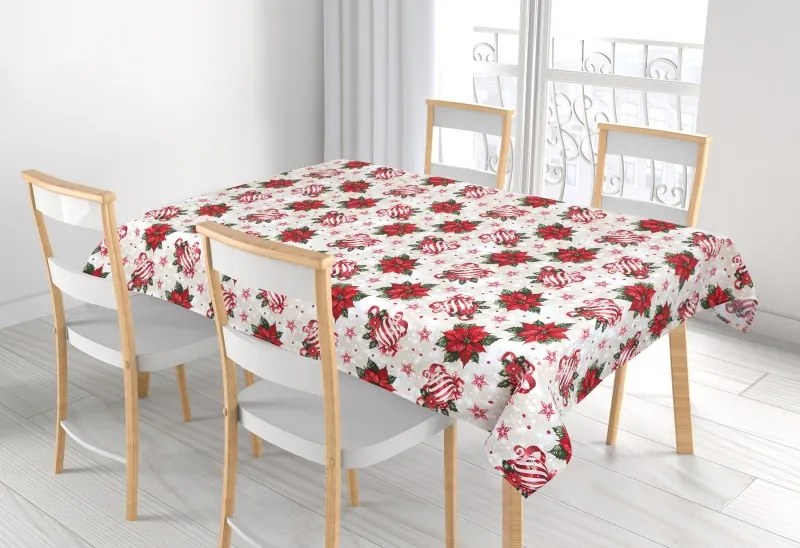 Bellatex Ubrus VÁNOCE Červená,Zelená,Bílá 120x140 cm