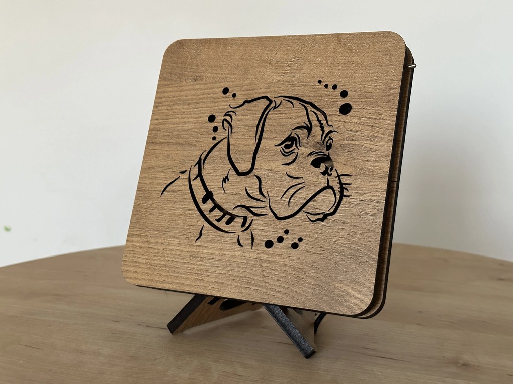 Li-Go "Boxer" lampa 19x19 cm provedení povrchu: bříza