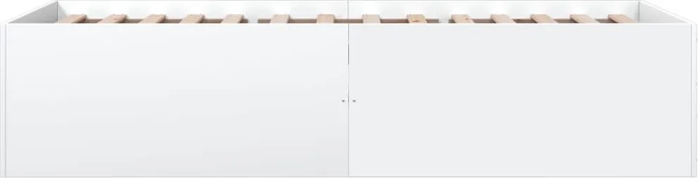 Rám postele bílý 90 x 200 cm kompozitní dřevo 3280965