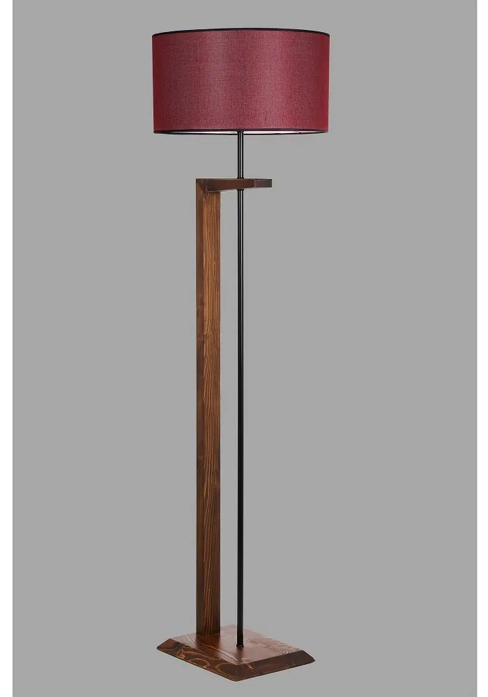 Designová stojanová lampa Jadey 163 cm bordó