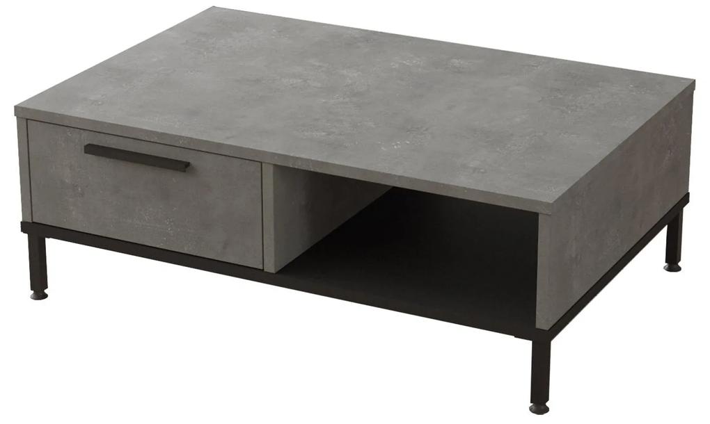 Konferenční stolek Listerie (stříbrná + černá). 1089566
