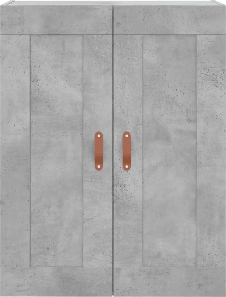 Skříň highboard betonově šedá 69,5x34x180 cm kompozitní dřevo 3199789