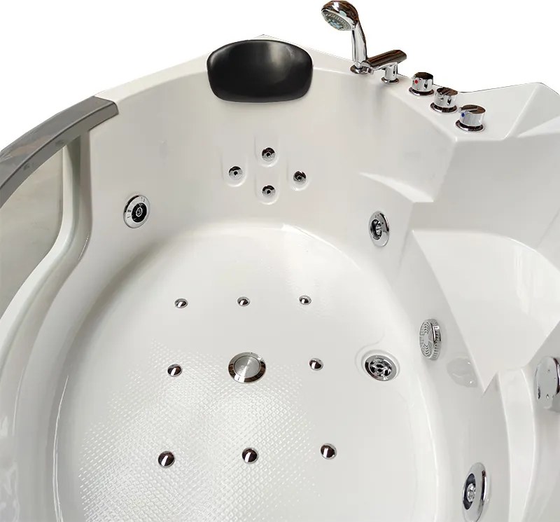 BPS-koupelny Hydromasážní vířivá vana Orino 632 135x135 s ohřevem vody