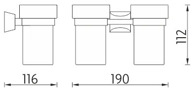Nimco Držák na kartáčky PA 12058DW-26