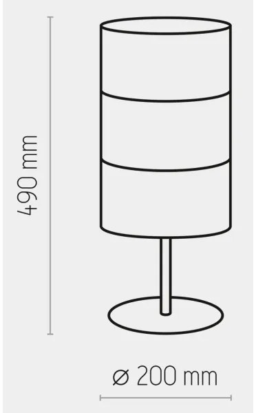 Stolní lampa BOGART 1xE27/15W/230V černá/zlatá
