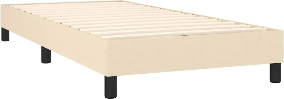 Rám postele s boxspringem krémově 90x190 cm textil 3120481
