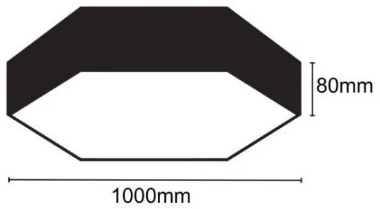 LED Stropní svítidlo LED/100W/230V 4000K pr. 100 cm