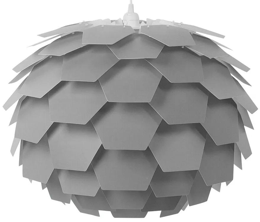 Velká šedá stropní lampa SEGRE Beliani