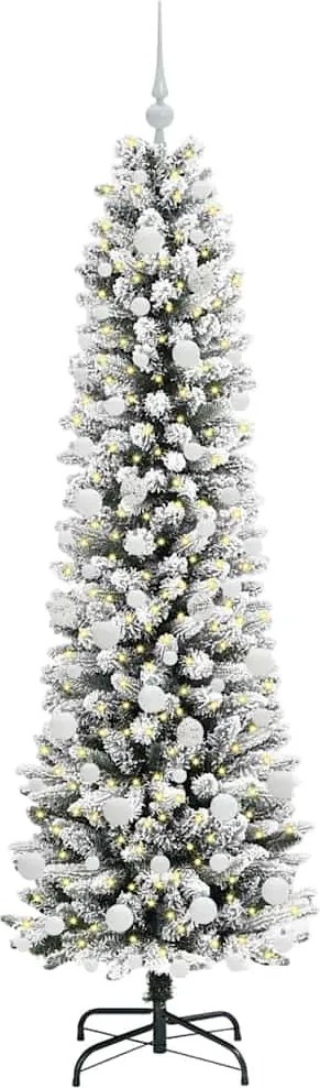 Umělý vánoční stromeček Bílá 180 cm PVC, kov a plast 3396108
