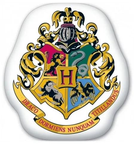 CARBOTEX - Tvarovaný 3D polštář Harry Potter - ERB Hogwarts / 37 x 35 cm