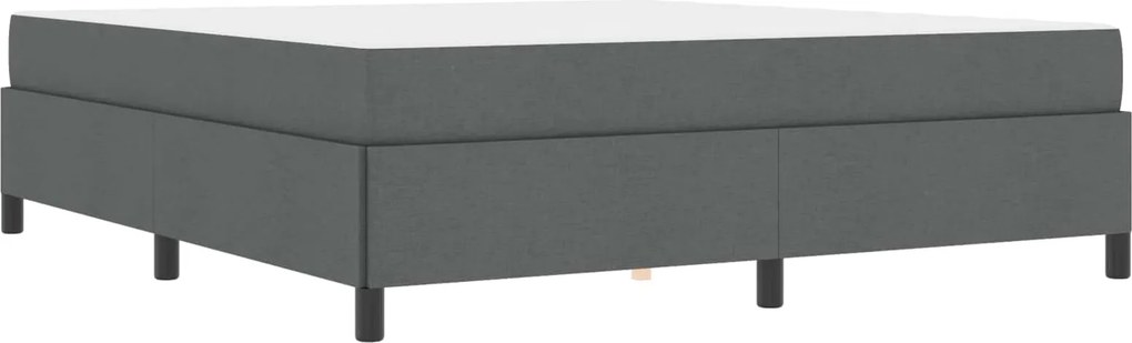 Postel s boxspringem Tmavě šedá 180 x 200 cm textil 3398879