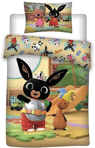 Jerry fabrics Disney povlečení do postýlky Králíček Bing 052 baby 100x135 + 40x60 cm