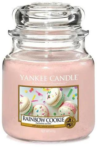 Yankee Candle Svíčka Yankee Candle 411gr - Rainbow Cookie, růžová barva, sklo, vosk