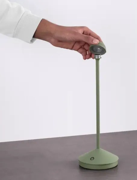 Venkovní stolní lampa Lumo zelená
